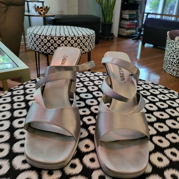 Sam & Libby | Shoes | Sam And Libby Satin Heels | Poshmark